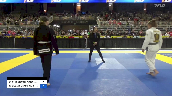 KYLEIGH ELIZABETH COBB vs BROOKE AVA JANICE LEMASTERS 2023 Pan Kids Jiu ...