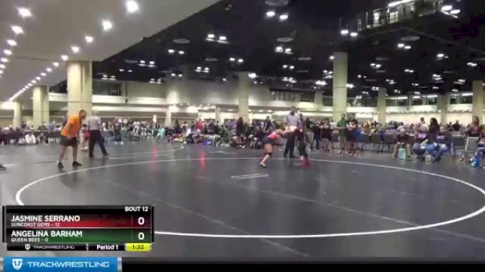 114 lbs Round 3 (10 Team) - Angelina Barham, Queen Bees vs Jasmine ...