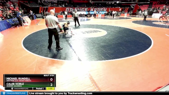 3A 106 lbs Quarterfinal - Caleb Noble, Gurnee (Warren) vs Michael ...