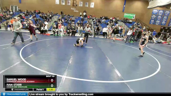 85 lbs Cons. Round 5 - Samuel Wood, Sanderson Wrestling Academy vs Ivan ...