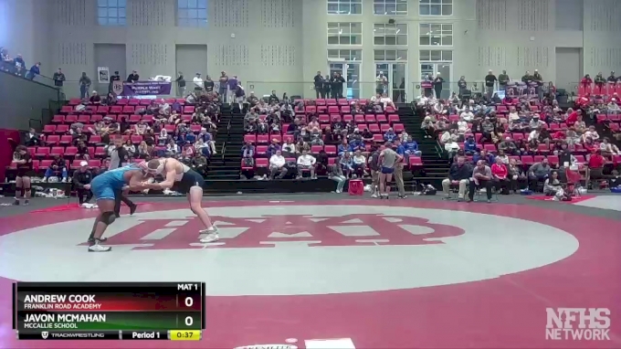 182 lbs Cons. Round 2 - JaVon McMahan, McCallie School vs Andrew Cook ...