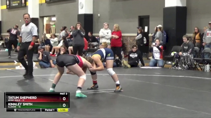 130 lbs Round 4 (16 Team) - Kinnley Smith, Illinois vs Tatum Shepherd ...