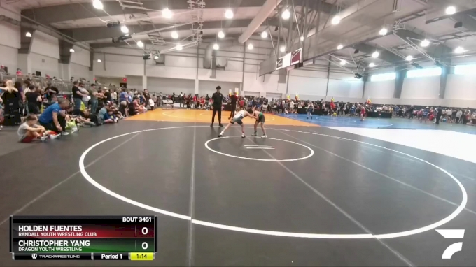 90 lbs Champ. Round 1 - Holden Fuentes, Randall Youth Wrestling Club vs ...