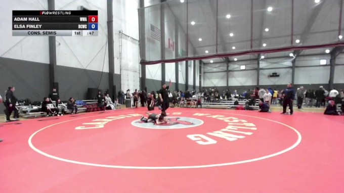 U12 FK - 86 lbs Cons. Semis - Elsa Finley, Big Cat Wrestling Club vs ...