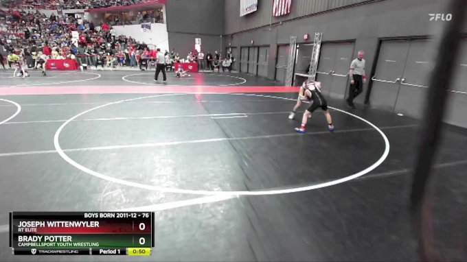 76 lbs Champ. Round 2 - Brady Potter, Campbellsport Youth Wrestling vs ...