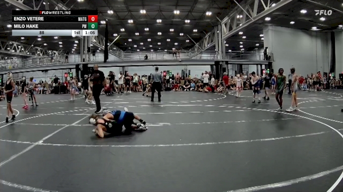 88 lbs Placement (4 Team) - Enzo Vetere, Mat Assassins Grey vs Milo ...