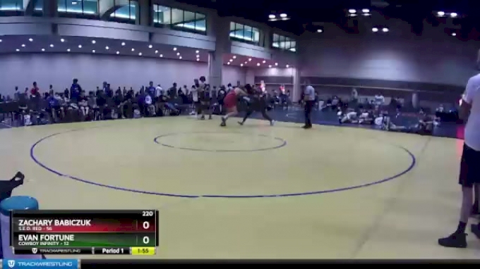 220 lbs Round 8 (10 Team) - Zachary Babiczuk, S.E.O. Red vs Evan ...