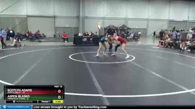 106 lbs Placement Matches (8 Team) - Scotlyn Adams, Ohio Scarlet vs ...