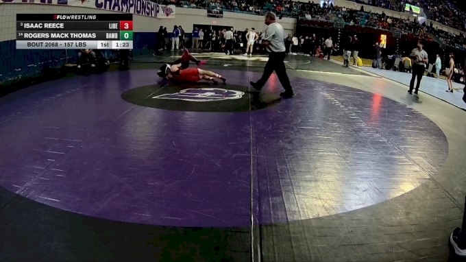 157 lbs Round Of 16 - Isaac Reece, Liberty vs Rogers Mack Thomas ...