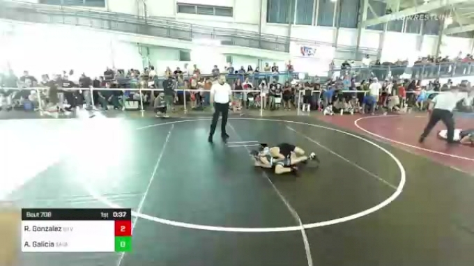 70 lbs Quarterfinal - Robbie Gonzalez, Silver Back WC vs Adam Galicia ...