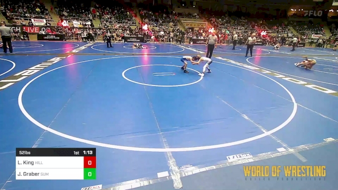 52 lbs Quarterfinal - Liam King, Hillsboro vs Jacob Graber, Summit ...
