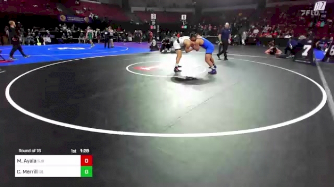 195 lbs Round Of 16 - Mark Ayala, St John Bosco (SS) vs Coby Merrill ...
