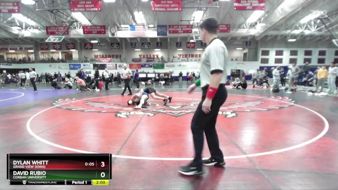 157 lbs Semifinal - David Rubio, Corban University vs Dylan Whitt ...