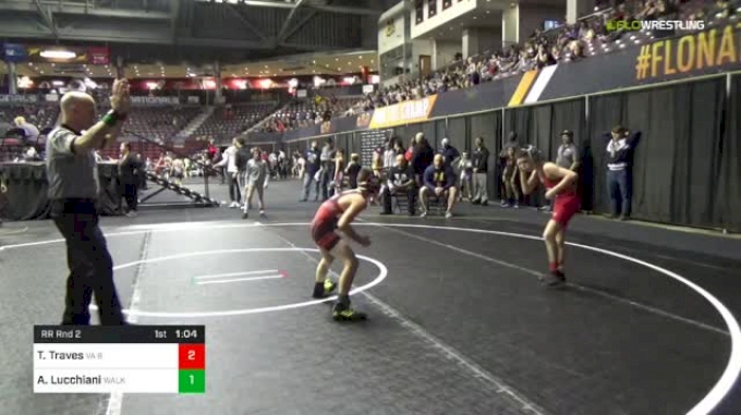 78 lbs Rr Rnd 2 - Tyler Traves, VA Bandits vs Anthony Lucchiani, Walker ...