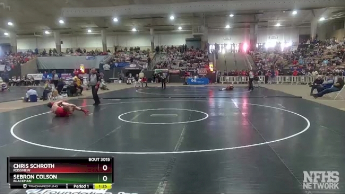 AA 113 lbs Champ. Round 1 - Sebron Colson, Blackman vs Chris Schroth ...