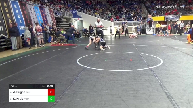 70 lbs Consi Of 16 #1 - Jacob Dugan, Philipsburg-Osceola vs Chase Kruk ...