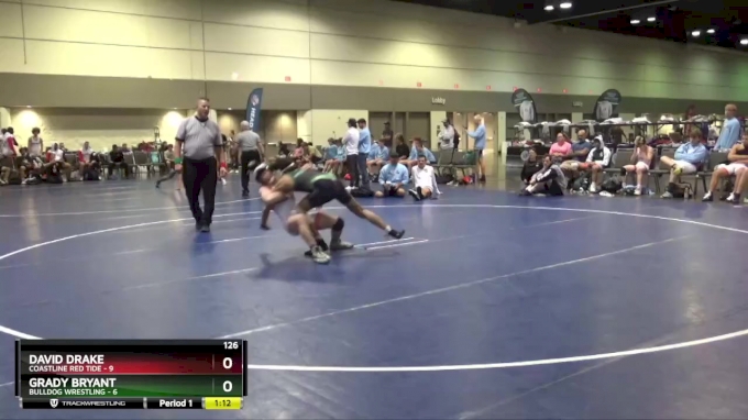 126 lbs Round 2 (16 Team) - Grady Bryant, Bulldog Wrestling vs David ...