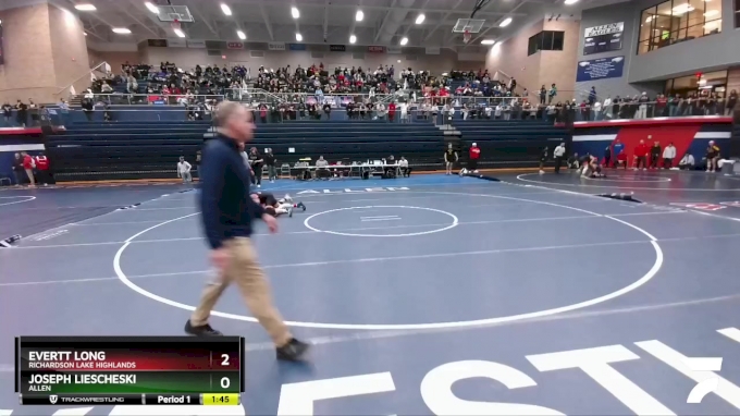 157 lbs Quarterfinal - Joseph Liescheski, Allen vs Evertt Long ...