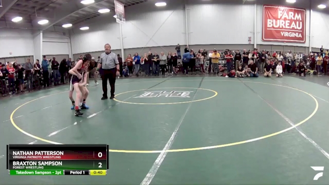70 lbs Champ. Round 1 - Braxton Sampson, Forest Wrestling vs Nathan ...