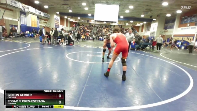 165 lbs Champ. Round 3 - Edgar Flores-estrada, Durham vs Gideon Gerber ...