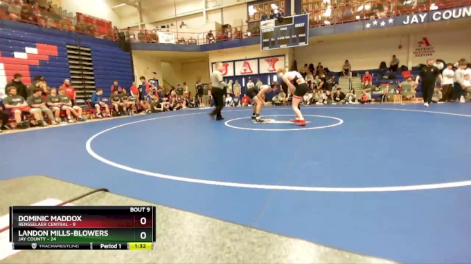 160 lbs Quarters & Wb (16 Team) - Landon Mills-Blowers, Jay County vs ...