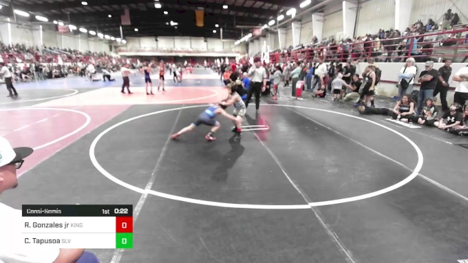 74 lbs Consolation - Rudy Gonzales Jr, Kingdom WC vs Christian Tapusoa ...