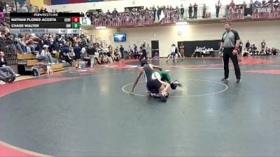 113 lbs Cons. Round 2 - Chase Walter, Ida B. Wells vs Nathan Flores ...