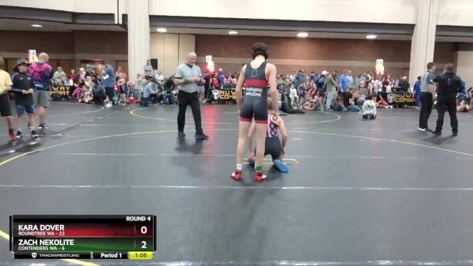 115 lbs Round 4 (6 Team) - Kara Dover, Roundtree WA vs Zach Nekolite ...