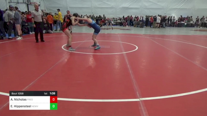 118 lbs Semifinal - Alexis Nicholas, Frederick vs Evelyn Hippensteel ...
