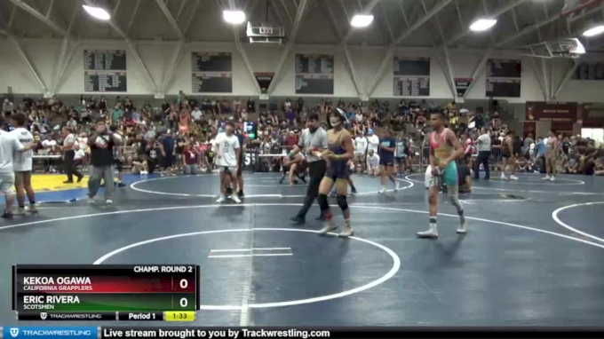 115 lbs Champ. Round 2 - Eric Rivera, Scotsmen vs Kekoa Ogawa ...