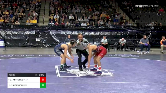 133 lbs Consolation - Carmen Ferrante, Penn vs Joe Heilmann, North Carolina