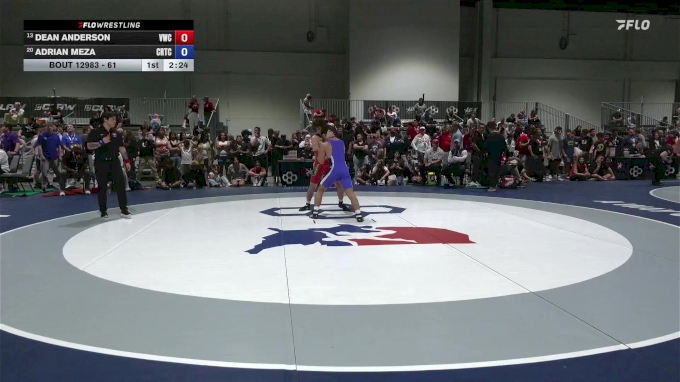 61 lbs Champ. Round 3 - Dean Anderson, Valiant Wrestling Club vs Adrian ...