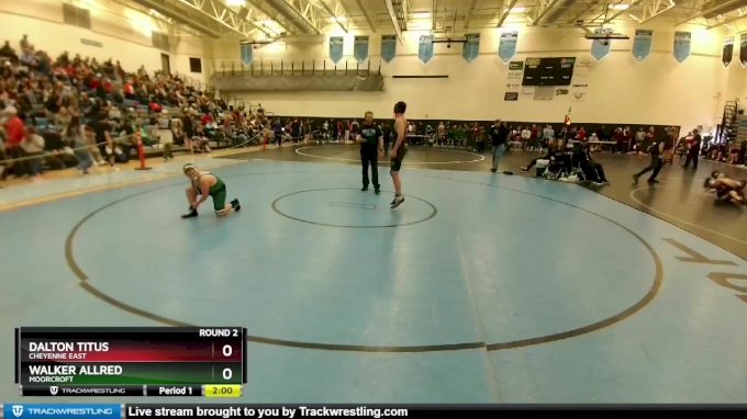 142-143 lbs Round 2 - Dalton Titus, Cheyenne East vs Walker Allred ...