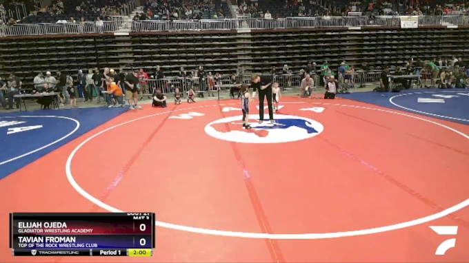 40 lbs Semifinal - Elijah Ojeda, Gladiator Wrestling Academy vs Tavian ...