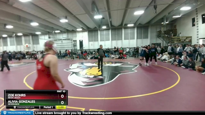 145 lbs Cons. Round 2 - Zoe Kohrs, Regis Jesuit vs Alivia Gonzales ...