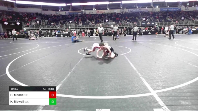 85 lbs Semifinal - Hudson Moore, East Kansas Eagles vs Kash Bidwell ...