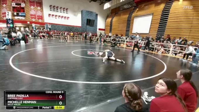 100 lbs Cons. Round 5 - Michelle Henman, Kelly Walsh vs Bree Padilla ...