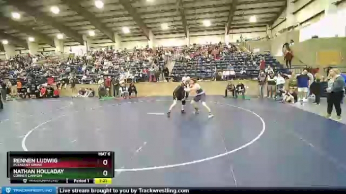 193 lbs Champ. Round 2 - Rennen Ludwig, Pleasant Grove vs Nathan ...