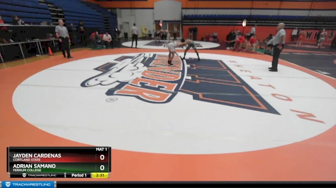 125 lbs Semifinal - Jayden Cardenas, Cortland State vs Adrian Samano ...
