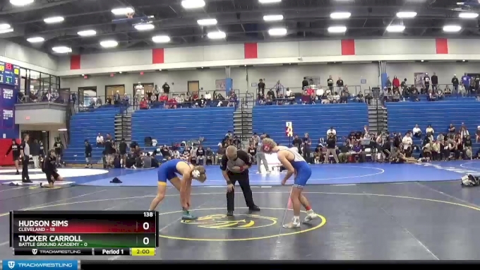 138 lbs Round 3 (4 Team) - Hudson Sims, Cleveland vs Tucker Carroll ...