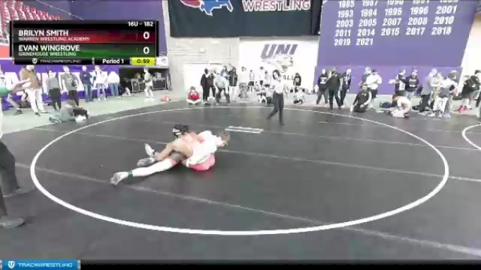 182 lbs Semifinal - Evan Wingrove, Grindhouse Wrestling vs Brilyn Smith ...