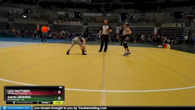 80 lbs Quarterfinals (8 Team) - Gavin Henning, Hutchinson vs Levi ...