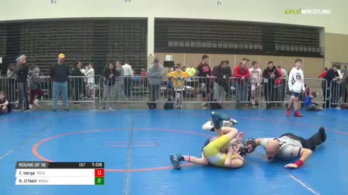 75 lbs Round of 16 - Tyler Verge, Triumph Maize MS vs Nick O'Neill ...