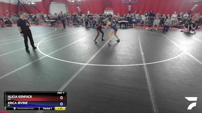 105 lbs Round 1 - Alicia Kenfack, ND vs Erica Irvine, IA