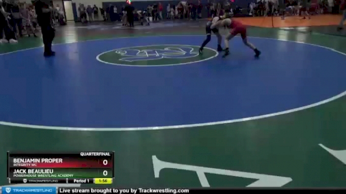 92 lbs Quarterfinal - Benjamin Proper, Integrity WC vs Jack Beaulieu ...