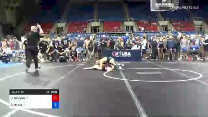 106 lbs Quarterfinal - Davis Motyka, Pennsylvania vs Dru Ayala, Iowa
