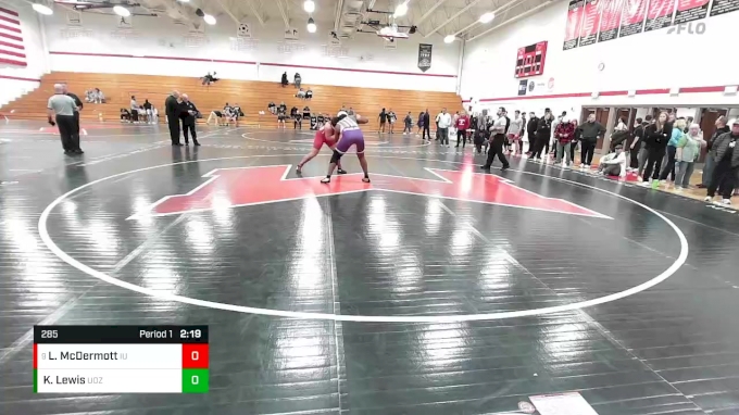 285 lbs 1st Place Match - Liam McDermott, Indiana vs Ka`Ron Lewis ...