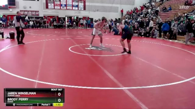 285 lbs 3rd Place Match - Jaren Winselman, Adrian Area vs Brody Perry ...