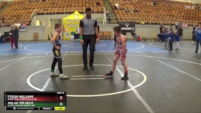 72 lbs 3rd Place Match - Nolan Wilhelm, Clyde Amatuer Wrestling vs ...