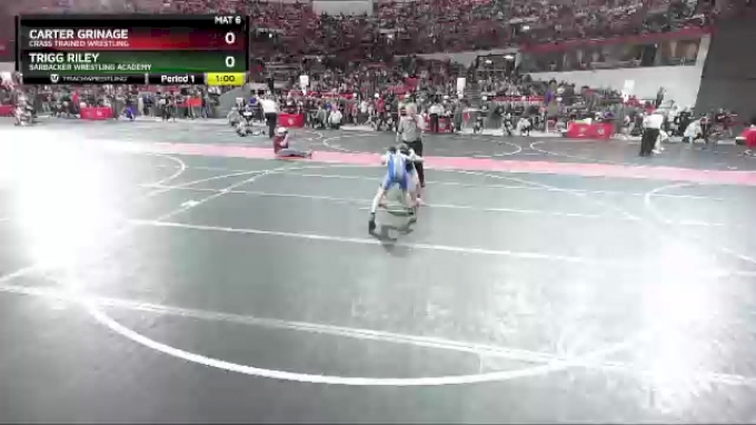 73 lbs Cons. Round 3 - Carter Grinage, Crass Trained Wrestling vs Trigg ...